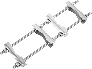 Amazon.com: uxcell Double Antenna Mast Clamp, V Jaw Block with Bolts ...