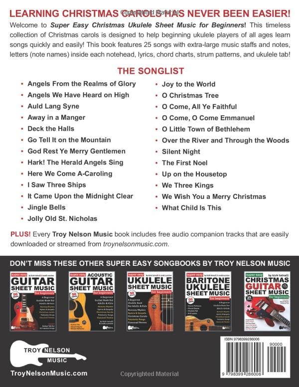Snapklik.com : Super Easy Christmas Ukulele Sheet Music For Beginners ...