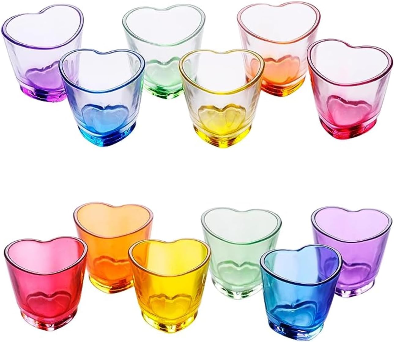 Amazon.com | Jaepsing Shot Glasses, 1.5oz Heart Shaped Shot Glasses ...