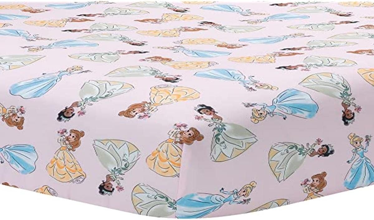 Amazon.com : Disney Princesses Fitted Crib Sheet : Baby