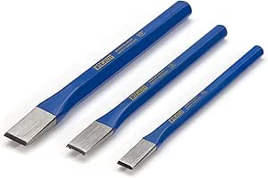 Estwing 3-Piece Hex Shaft Cold Chisel Set, 3/4, 5/8, and 5/16-inch ...