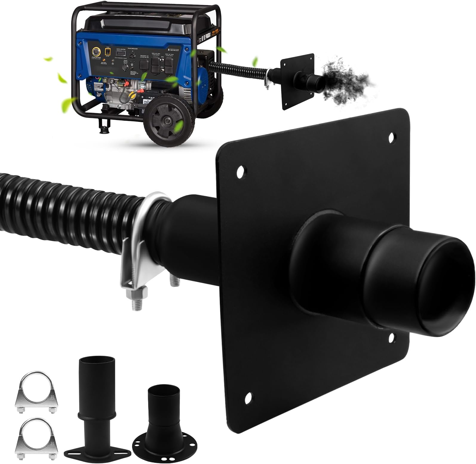 Amazon.com: XUYUZDQ Universal Generator Exhaust Extension Silencer Kit ...