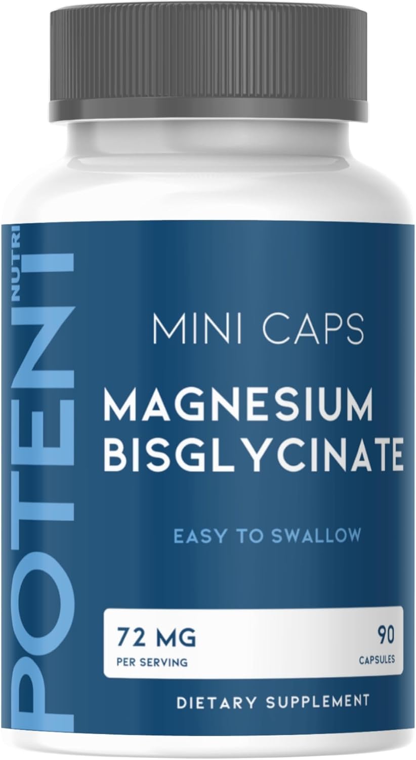 Amazon.com: Magnesium Glycinate Small Capsules - 90 Small Pills, Easy ...