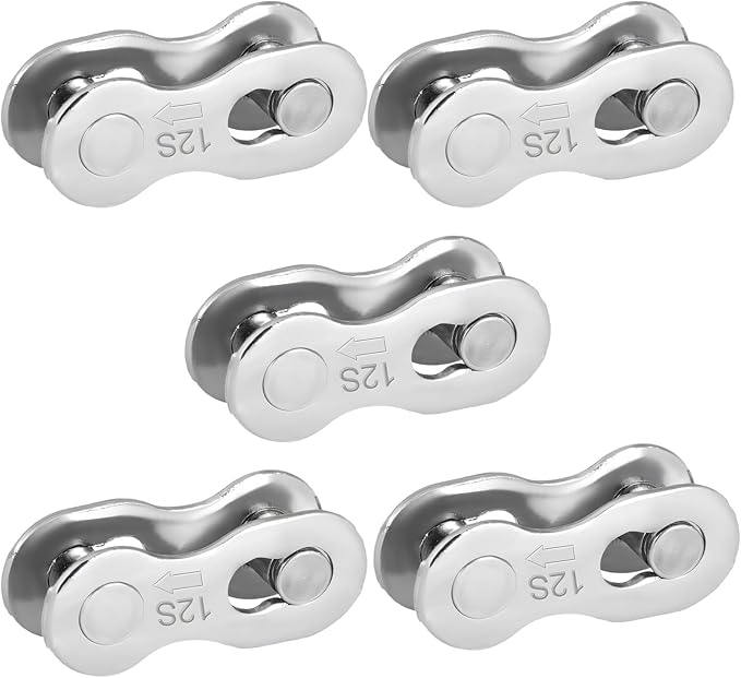 Chain Lock 12 Compartments, 5 Pairs Bicycle Chain Locks for 12-Speed ...