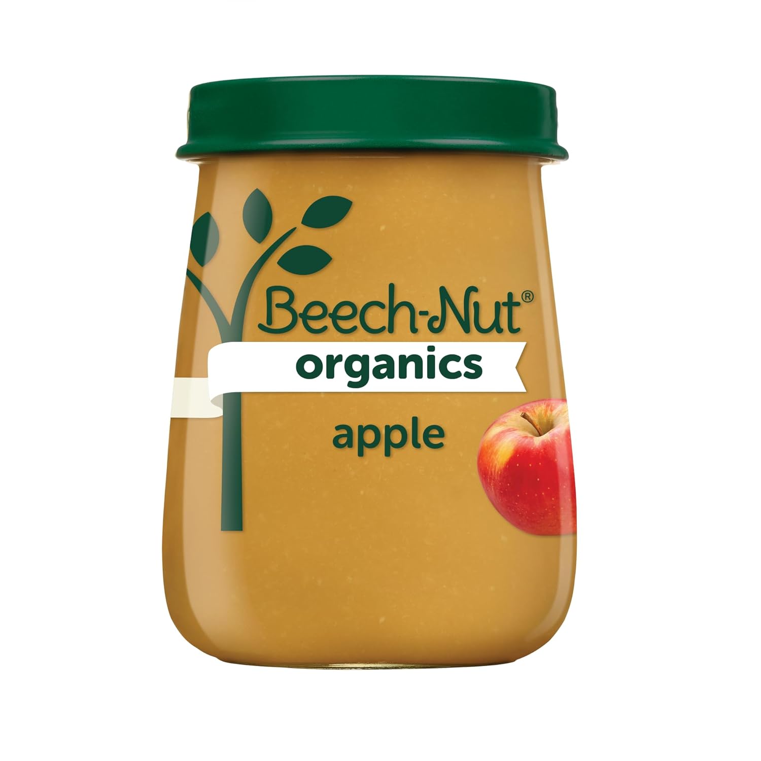 Amazon.com: Beech-Nut Organic Baby Food Jars, Organic Apple Puree ...