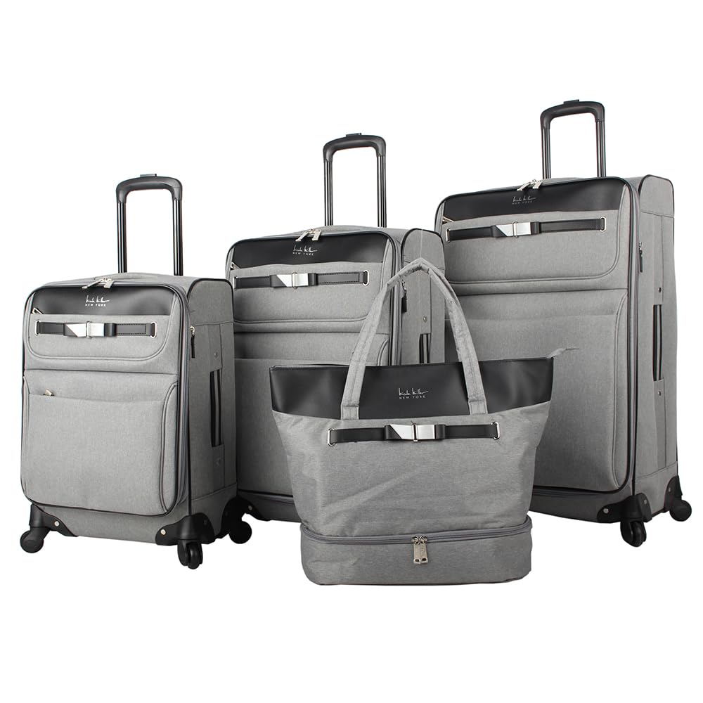 Nicole Miller Designer Luggage Paige Collection - 4 Piece Softside ...