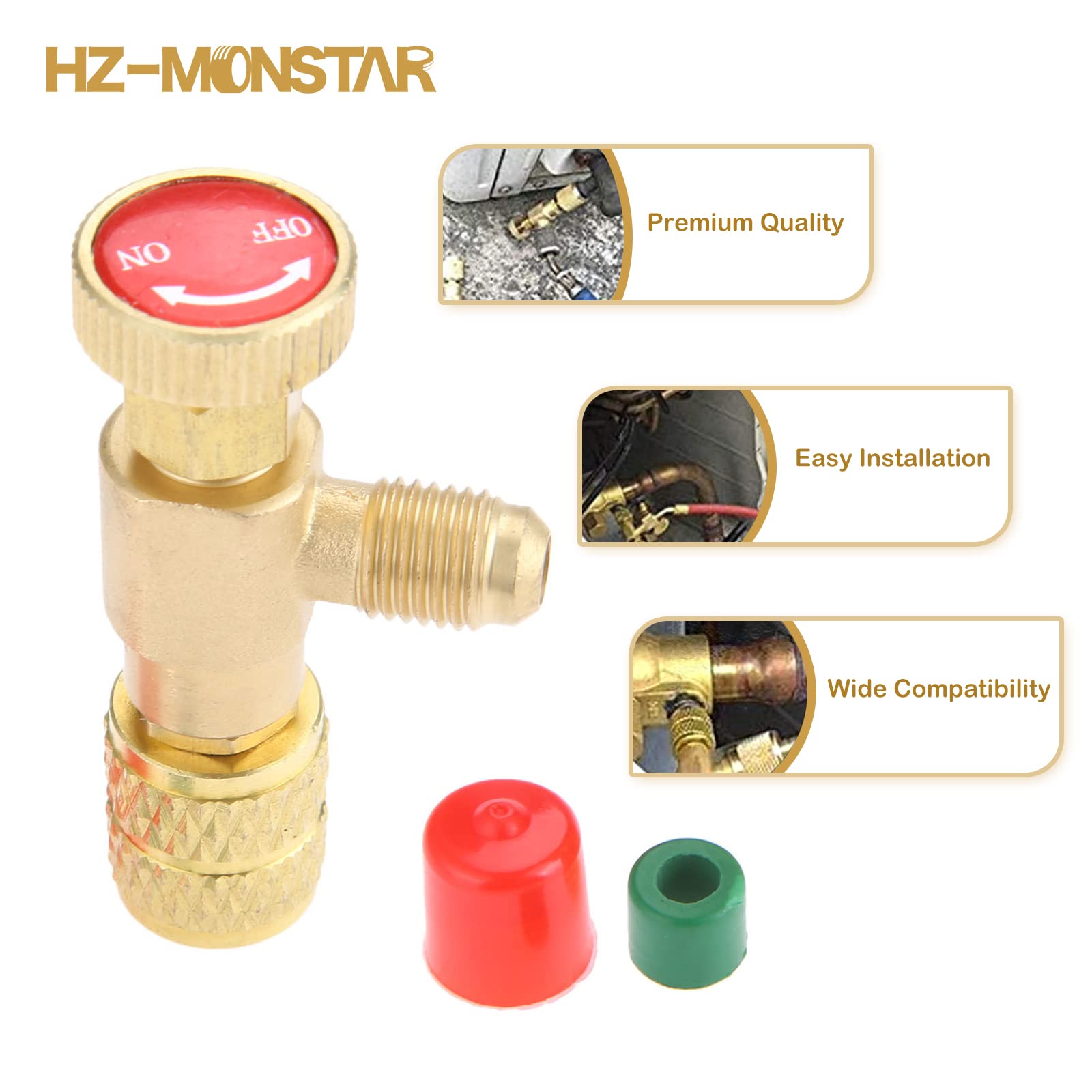 Snapklik.com : R410A Refrigerant Charging Valve, 1/4" Male To 5/16 ...