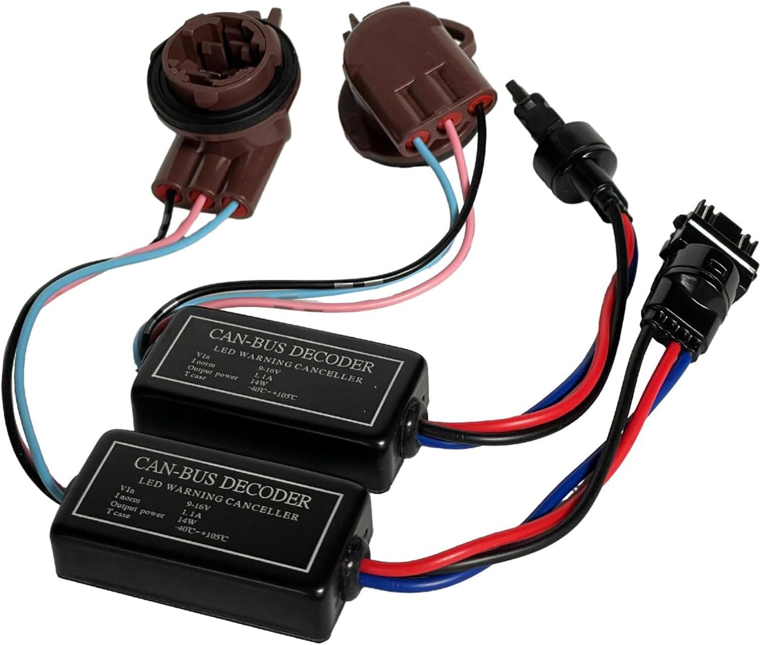 Amazon.com: 3157 LED Decoder Canbus Warning Canceller Resistor Fix 3457 ...