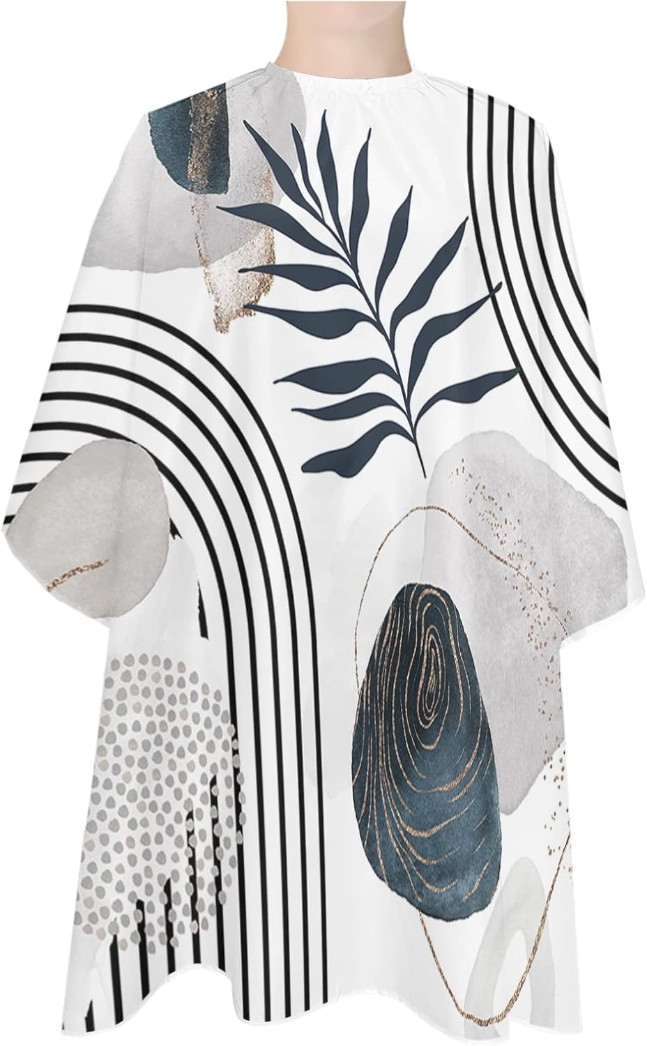 Amazon.com: Grey Tropical Leaves Barber Cape for Men/Women, Hair ...