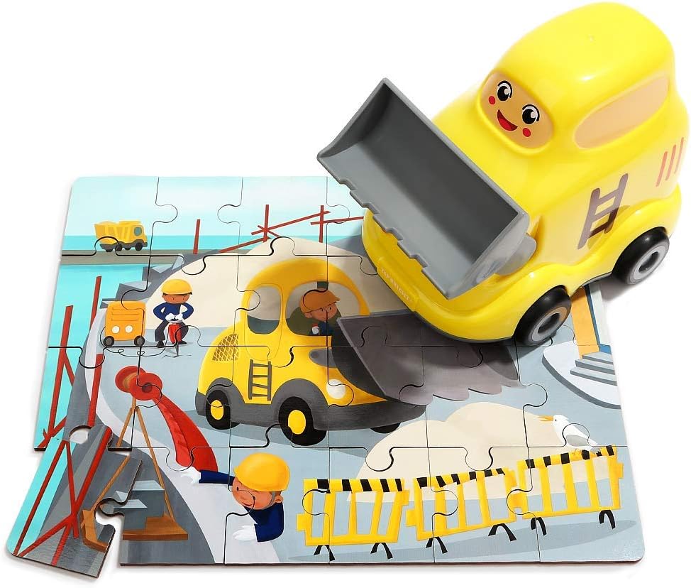 Amazon.com: Puzzles for 3 Year Old Boys - 24 Pieces Wooden Puzzles in A ...