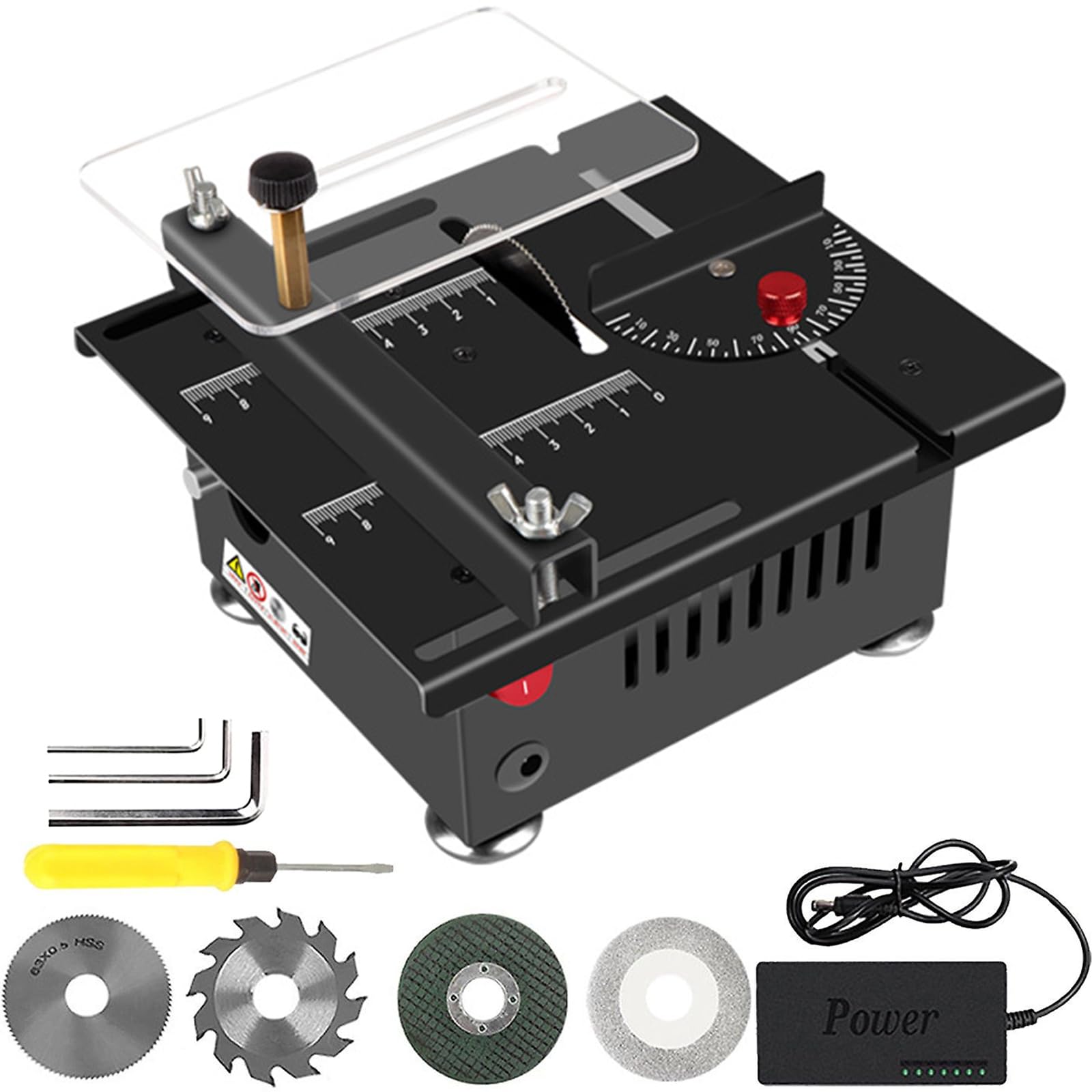 AHWOiHS Mini Table Saw Portable Table Saws for Woodworking, Multi ...