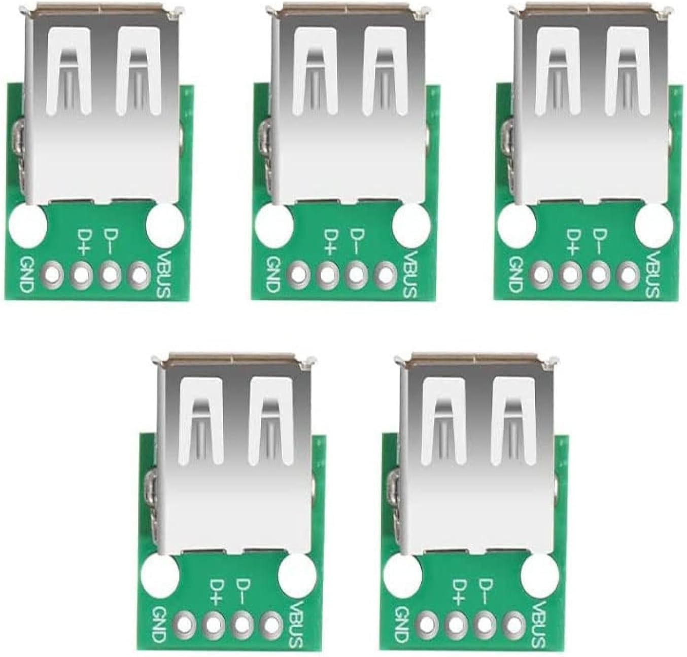 Amazon.com: USB A Female to DIP Breakout Board Adapter, 5PCS 2.54mm ...