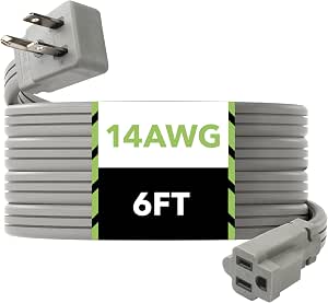 Amazon.com: BN-LINK 6ft Air Conditioner Extension Cord, 14 Gauge Heavy ...