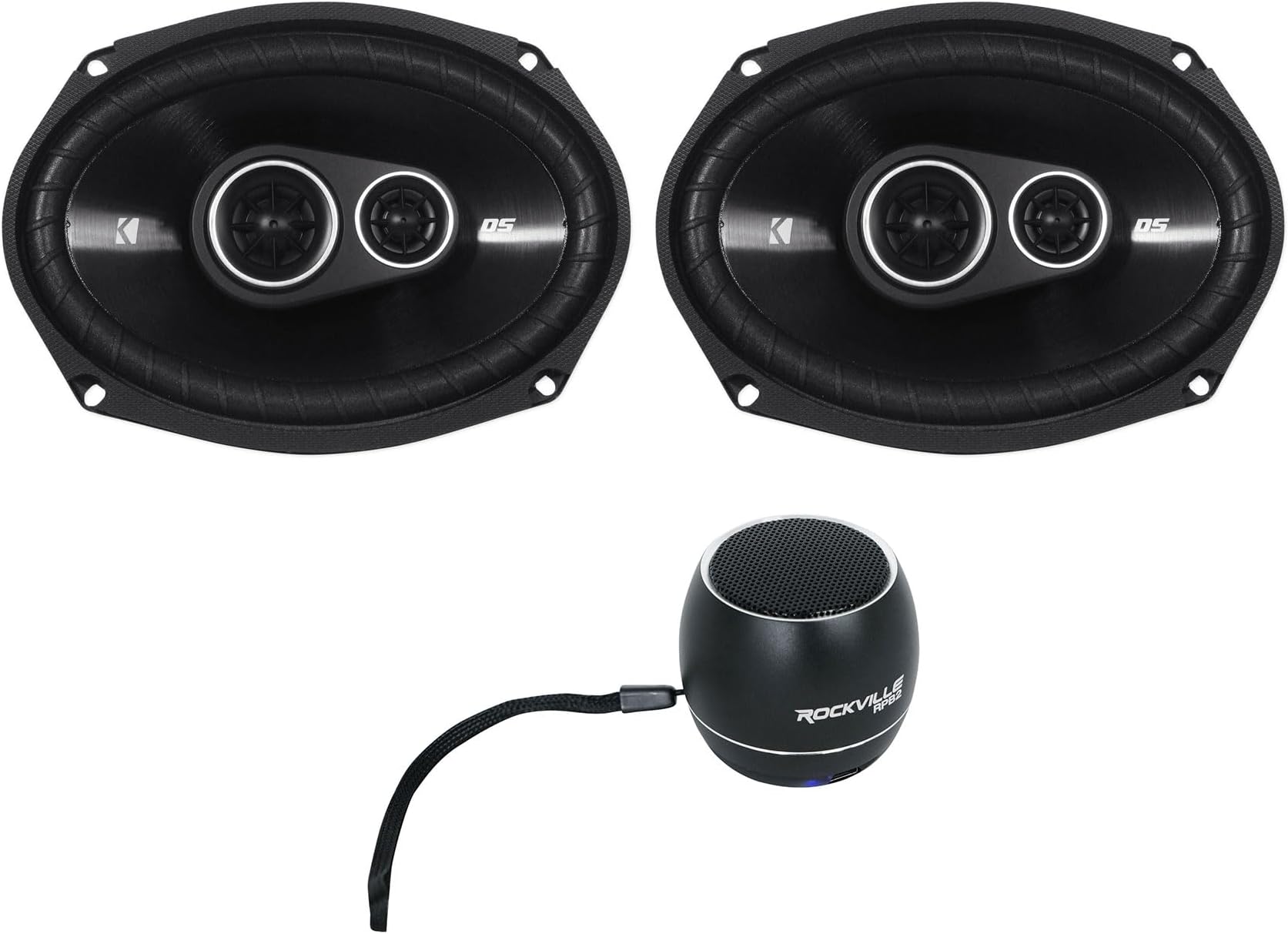 Amazon.com: KICKER Pair 43DSC69304 DSC6930 6x9 360 Watt 3-Way Car Audio Speakers 4-Ohm DS693 ...