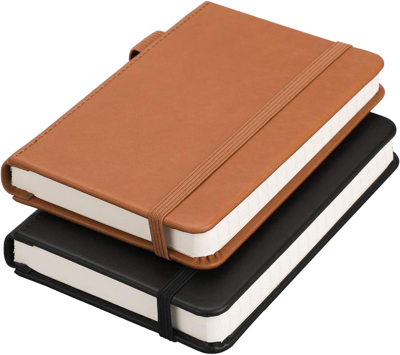 Amazon.com : RETTACY Pocket Notebooks,2-Pack Small Notebook Hardcover ...