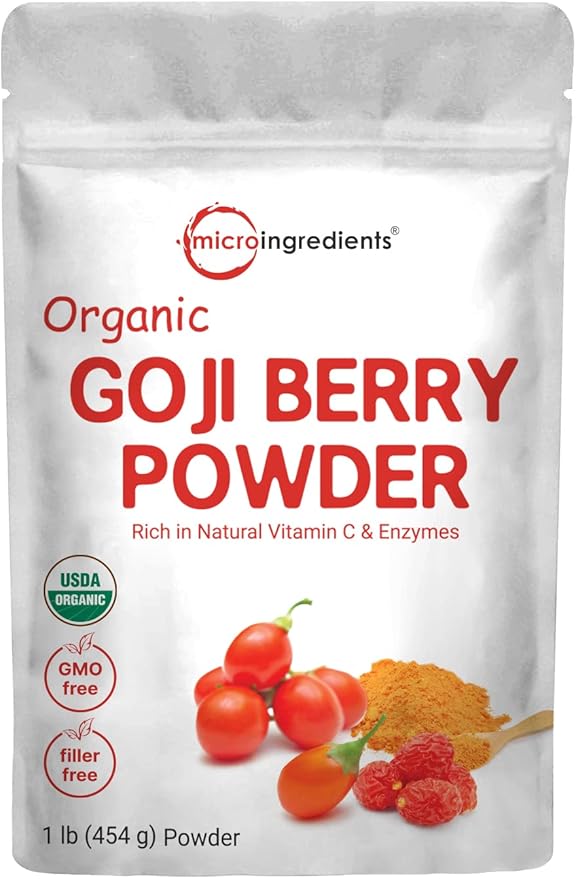 Amazon.com: Organic Goji Powder, Freeze Dried Goji Berry Powder, 1 ...