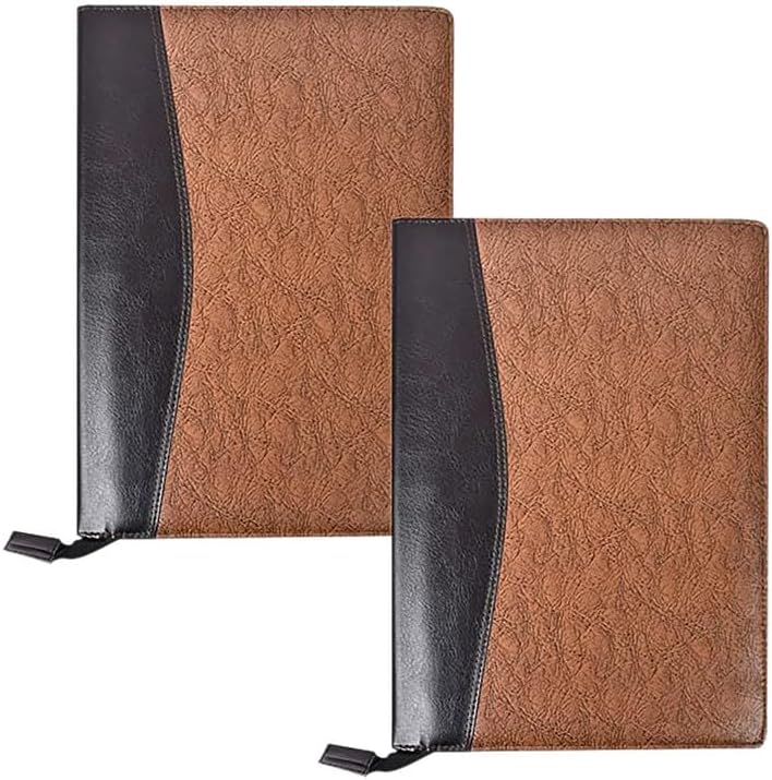 AmazingHind Leatherette Material Professional Pack of 2 File Folders ...