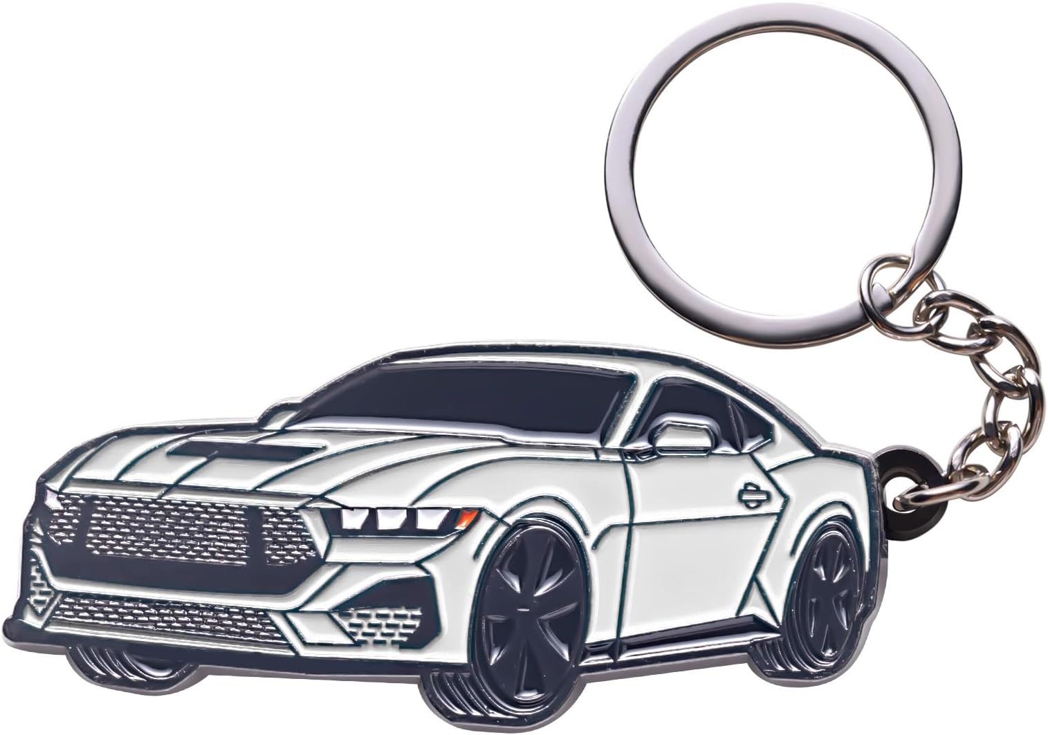 Amazon.com: Ford Mustang 3D Pony Chrome Metal Key Chain : Automotive