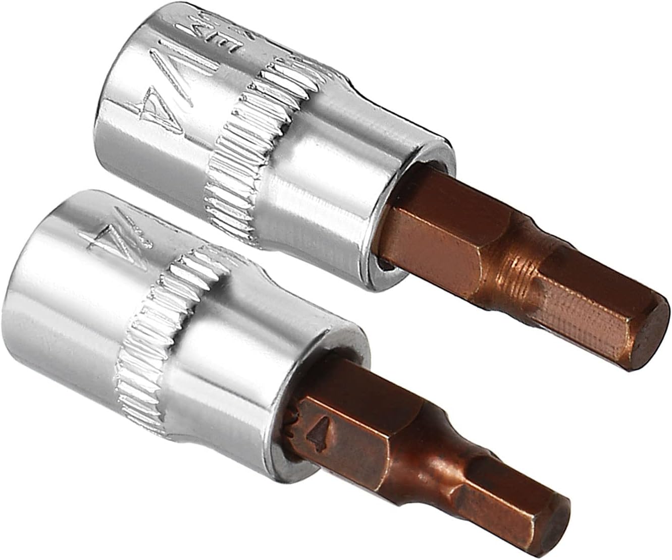 Amazon.com: uxcell 1/4" Drive x H4 & H5 Hex Bit Socket Set of 4 Pcs, S2 ...