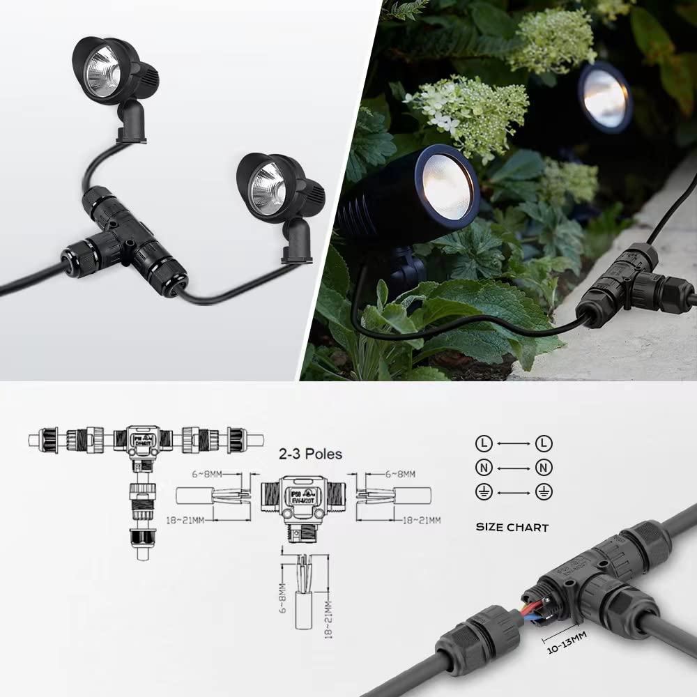 Snapklik.com : HFJY IP68 Waterproof 3way Junction Box M20 3pin T Wire ...