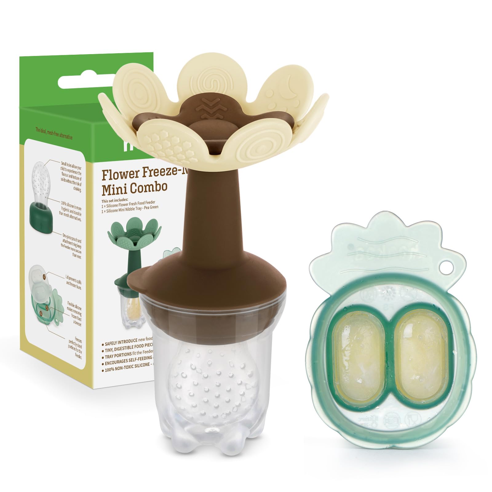 Amazon.com : Haakaa Flower Baby Fresh Fruit Food Feeder with Mini ...
