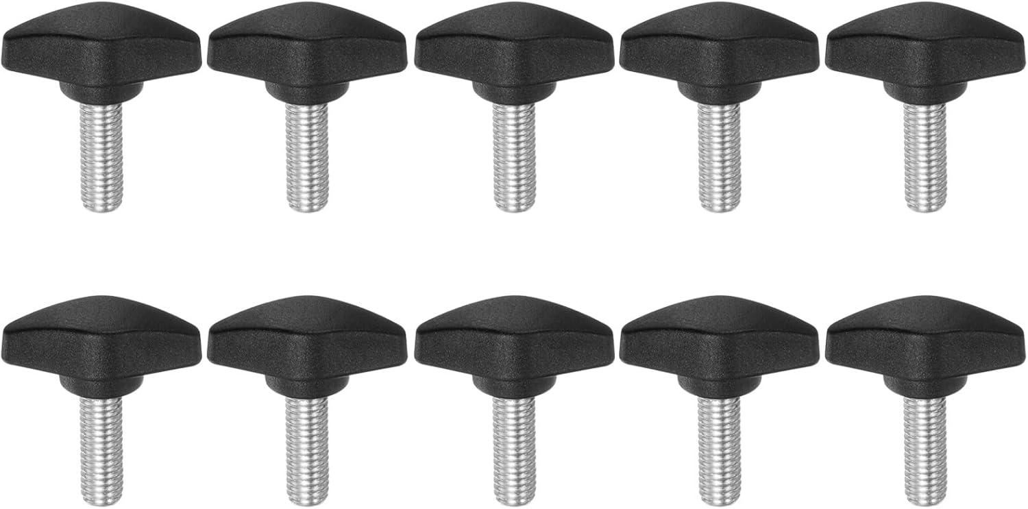 Amazon.com: HARFINGTON 10pcs Tee Wing Knobs Thumb Screws M8 x 20mm ...