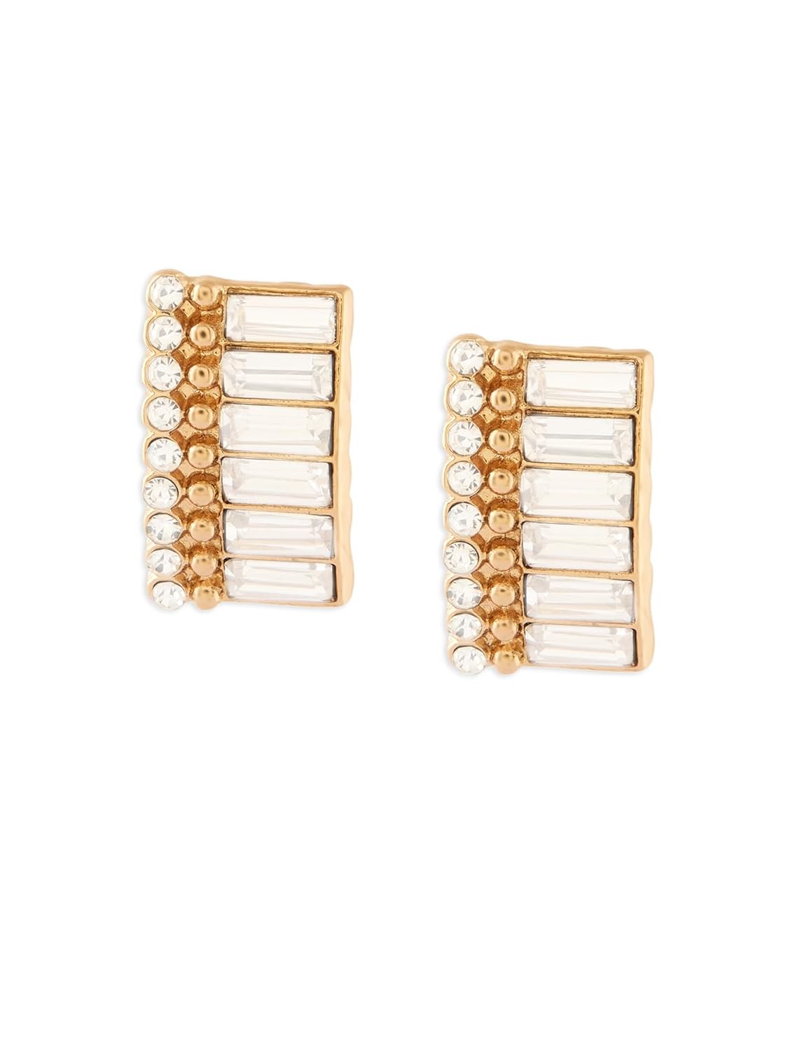 Zaveri Pearls Gold Tone Dazzling Stones Embellished Contemporary Bling ...