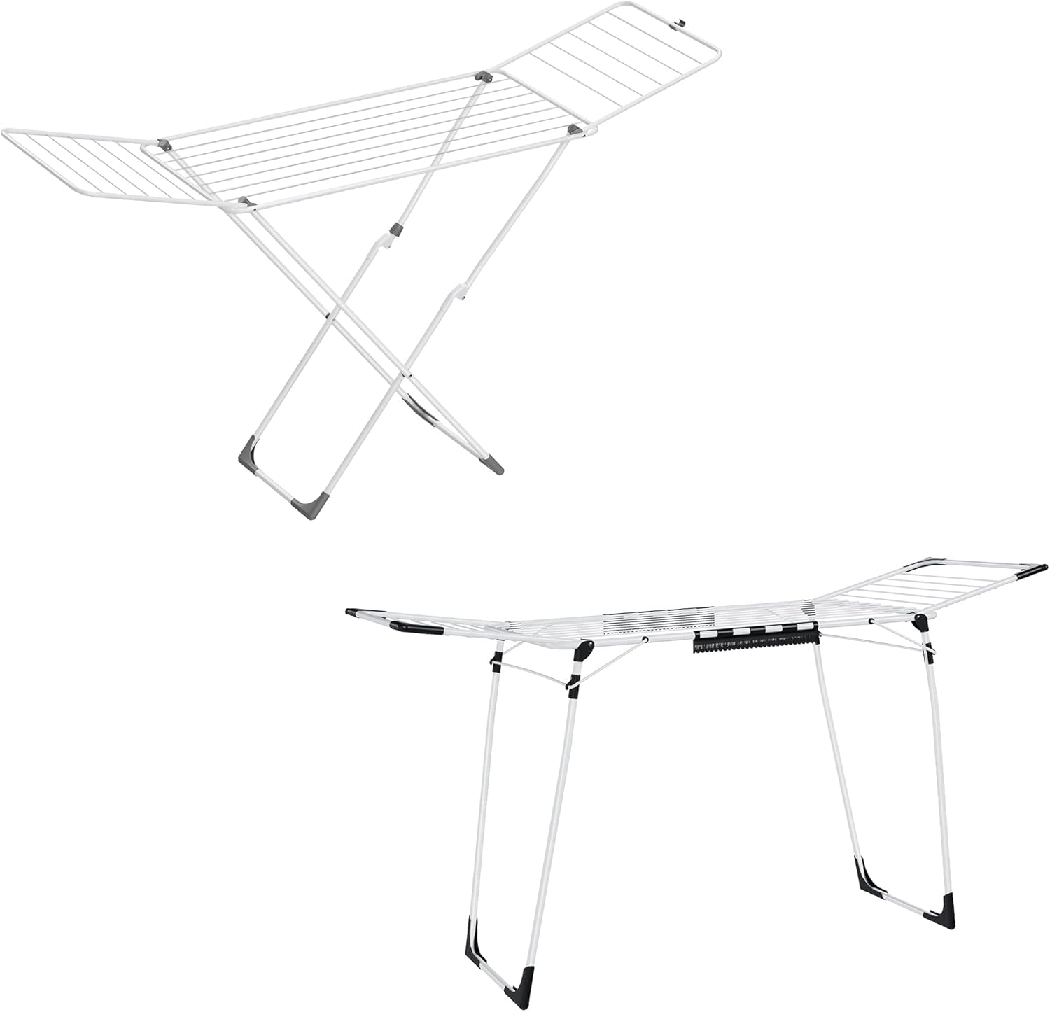Amazon.com: SONGMICS Laundry Drying Rack with Sock Clips and X-Shaped ...