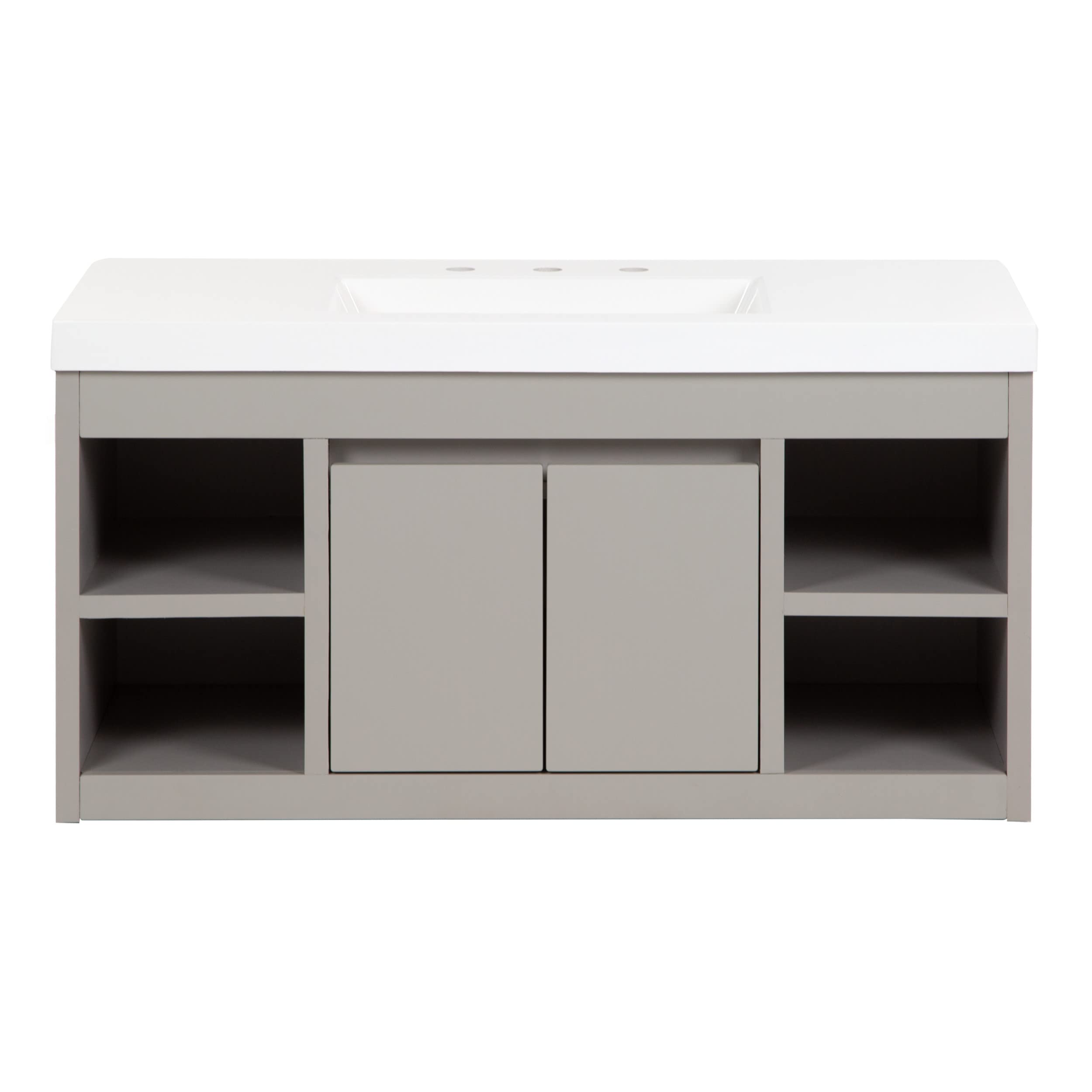 Amazon.com: Spring Mill Cabinets Narelle Floating Bathroom 4 Shelves ...