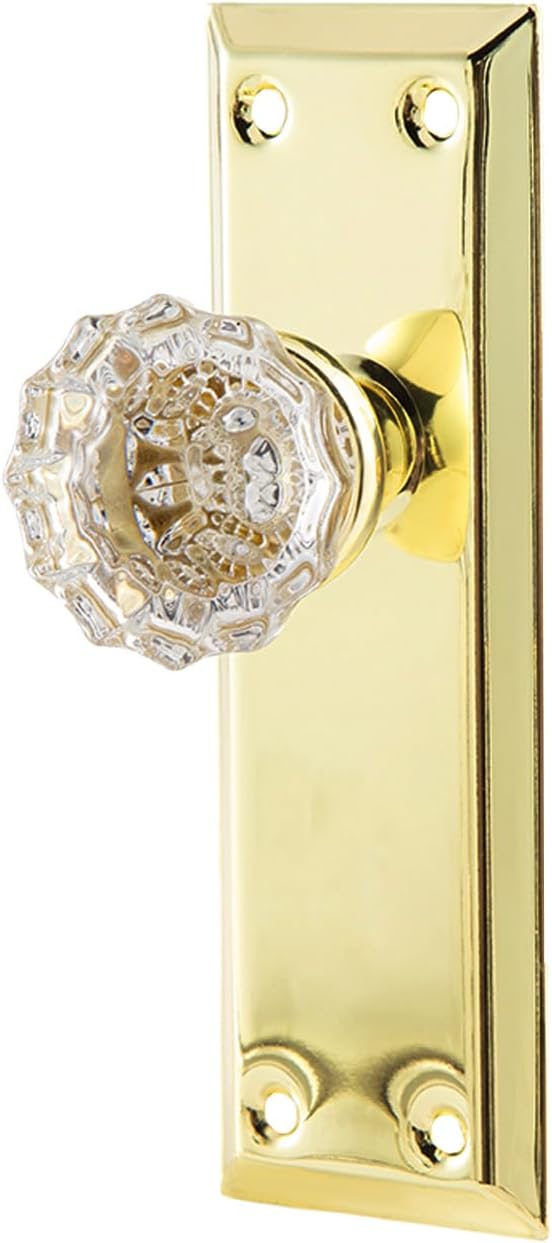 newliplace 2 Pack Vintage Single Sided Crystal Dummy Door Knobs ...