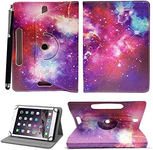 10inch Tablet Case - Universal Stand Case Folio Cover Magic Leather 360 ...
