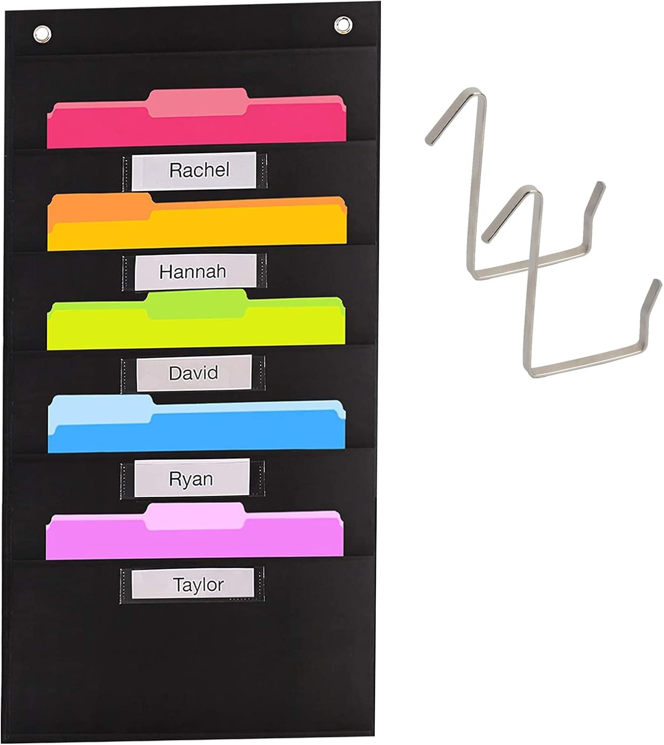 Amazon.com : WWW Hanging File Folder Organizer, 5 File Pockets Heavy ...