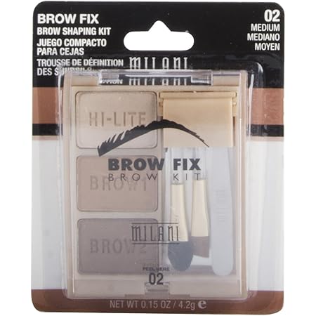 Amazon.com : Milani Brow Fix Kit - Vegan, Cruelty-Free Eyebrow Color ...