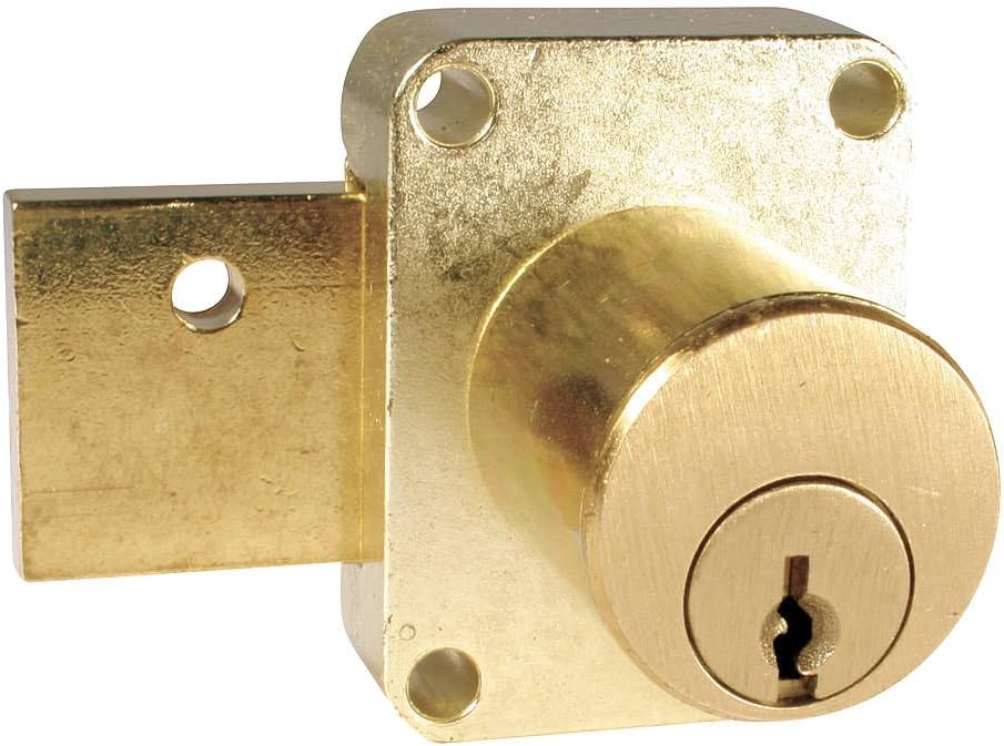 Deadbolt Drawer Lock, Brass - Amazon.com