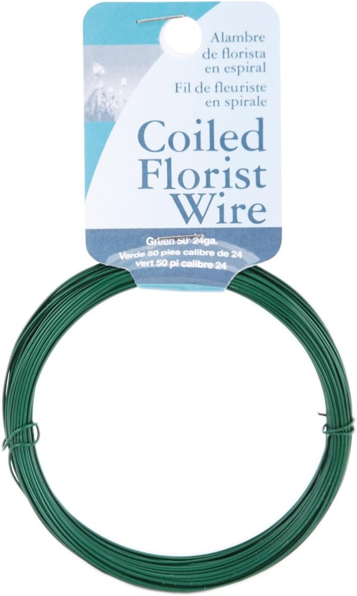 Amazon.com: Panacea Coil Wire & Twine 24 Gauge-50ft/Pkg-Green