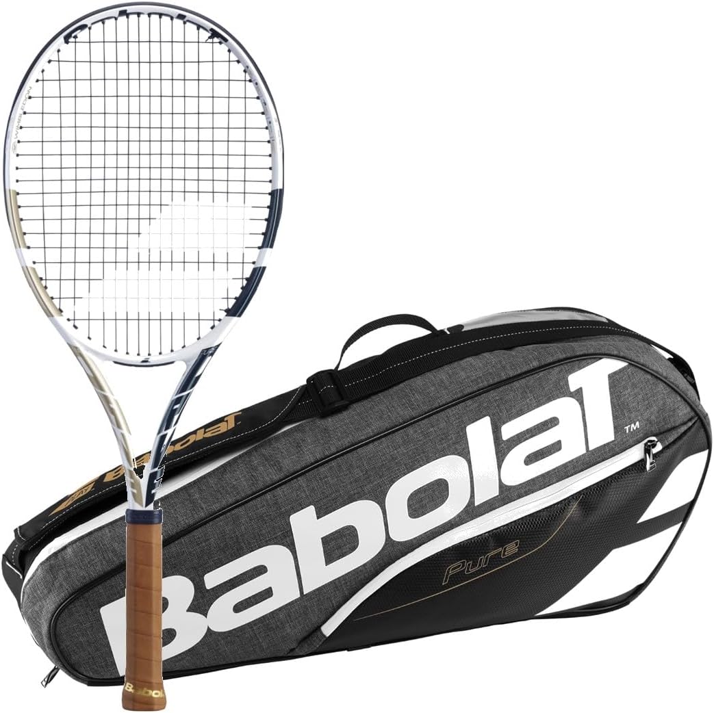 Amazon.com : Babolat Pure Drive Team Wimbledon Tennis Racquet (4 1/4 ...