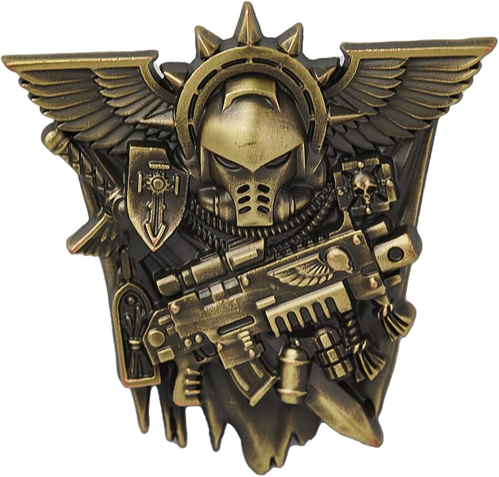 Amazon.com: Starforged Sticker Space Marine Medallion Pin Badge ...