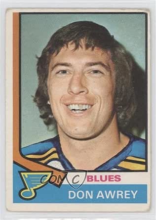 Amazon.com: Don Awrey COMC REVIEWED Poor to Fair (Hockey Card) 1974-75 ...