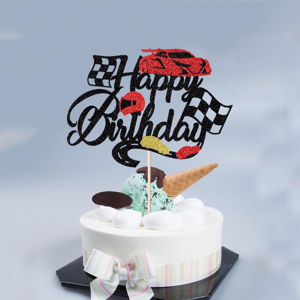 Snapklik.com : Naicaek Car Cake Topper Race Car Cake Decorations1 Pcs ...