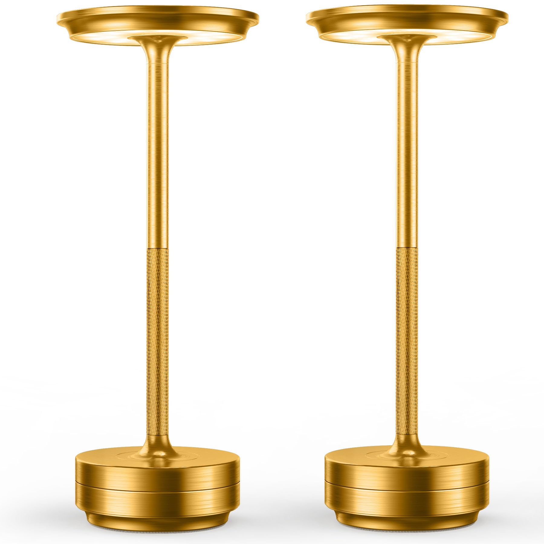 FDIDC 2 Pack Cordless Table Lamps Rechargeable,Table Light USB Touch ...