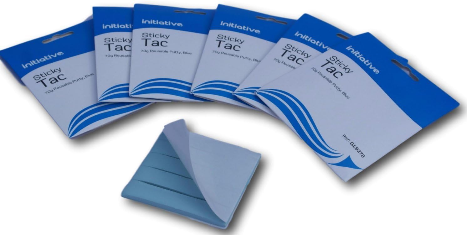Amazon.com : Pack of 6 Blue sticky tac 70g : Office Products