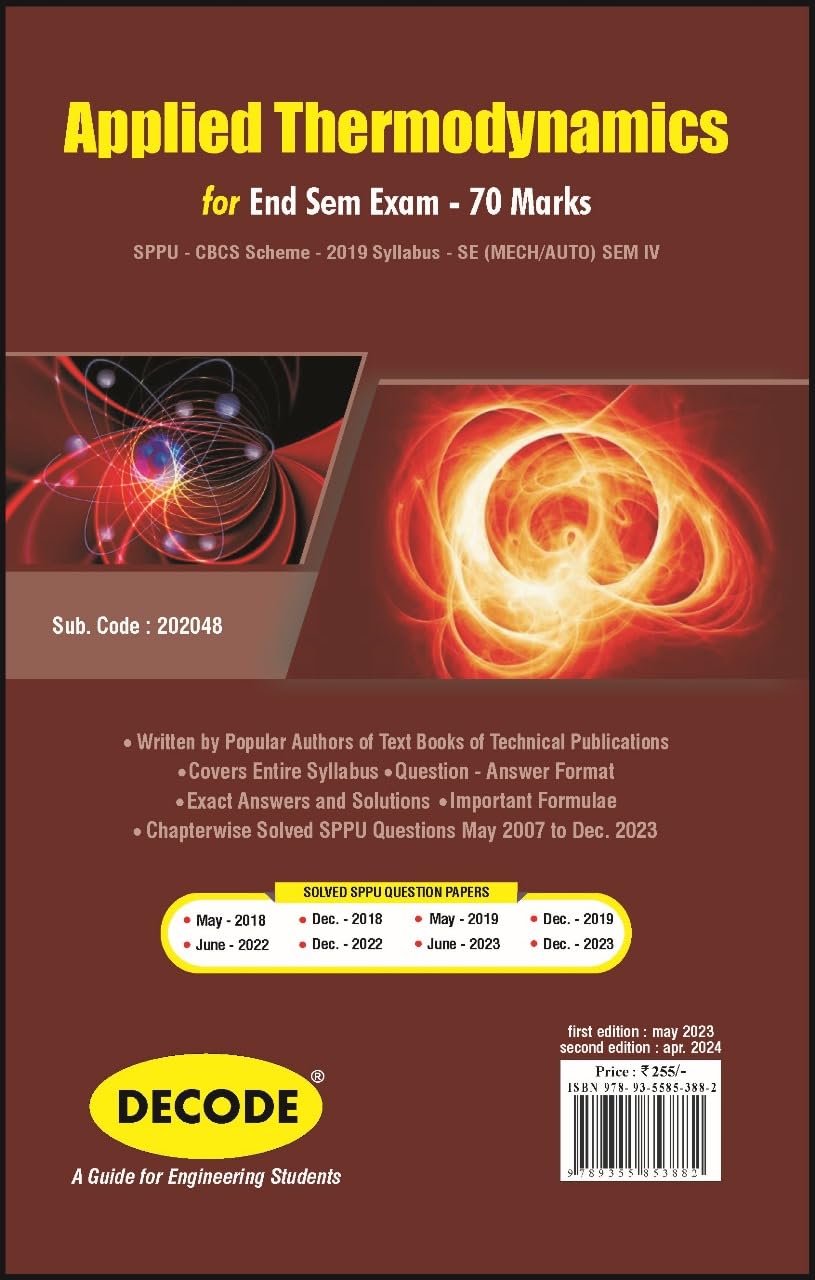 Amazon.in: Buy Applied Thermodynamics for SPPU 19 Course (SE - IV ...