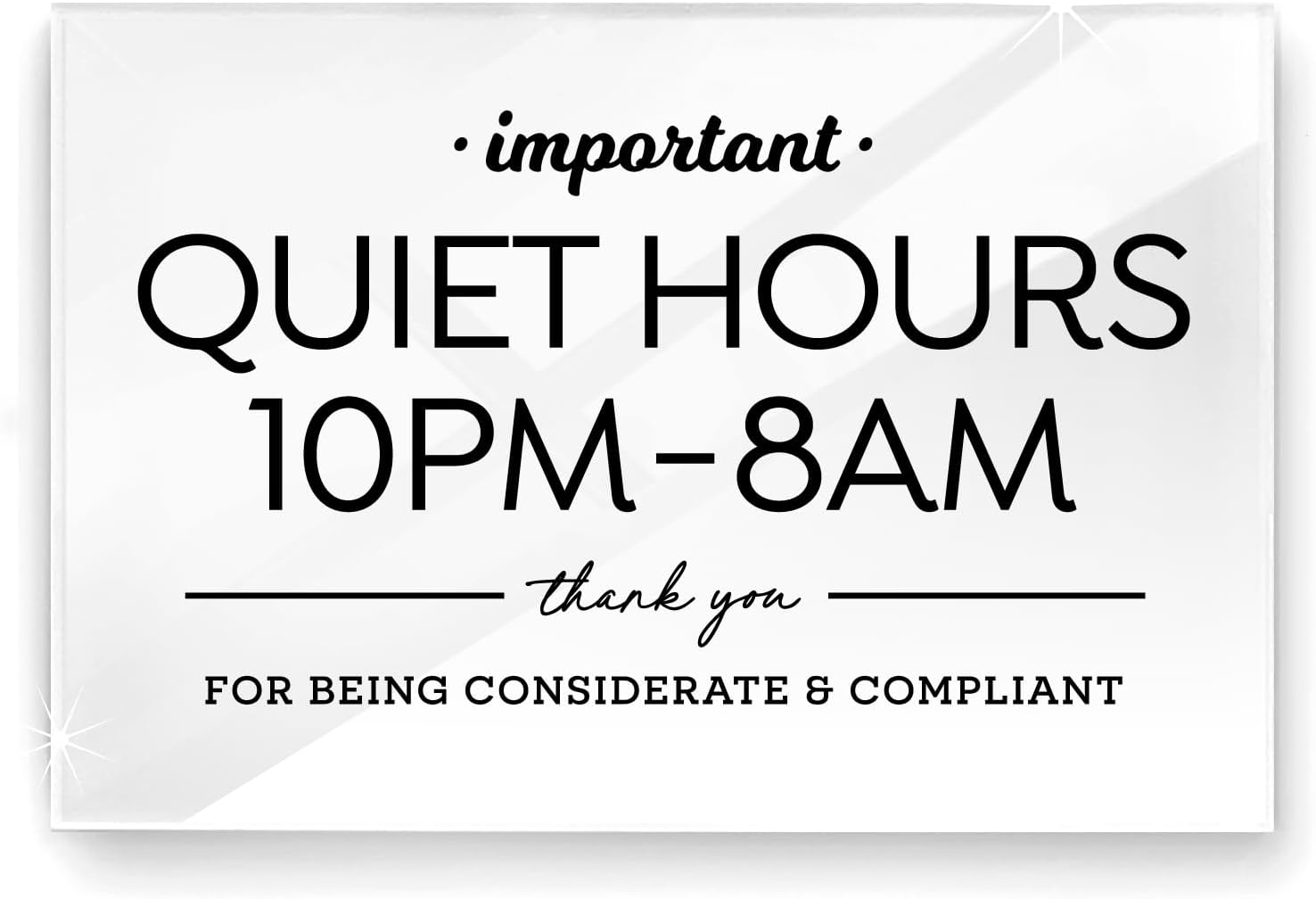 Amazon.com: Reilly Originals 4x6 Inches, Quiet Hours Designer Sign ...