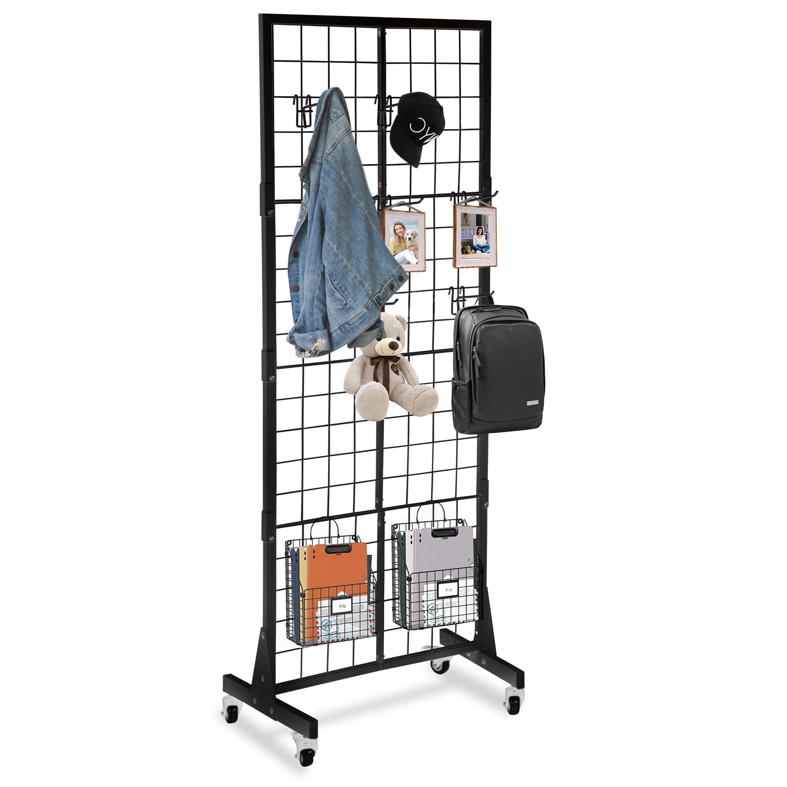 Buy Jolle Upgraded Grid Wall Panels for Display, 2' x 5' Gridwall Panel ...