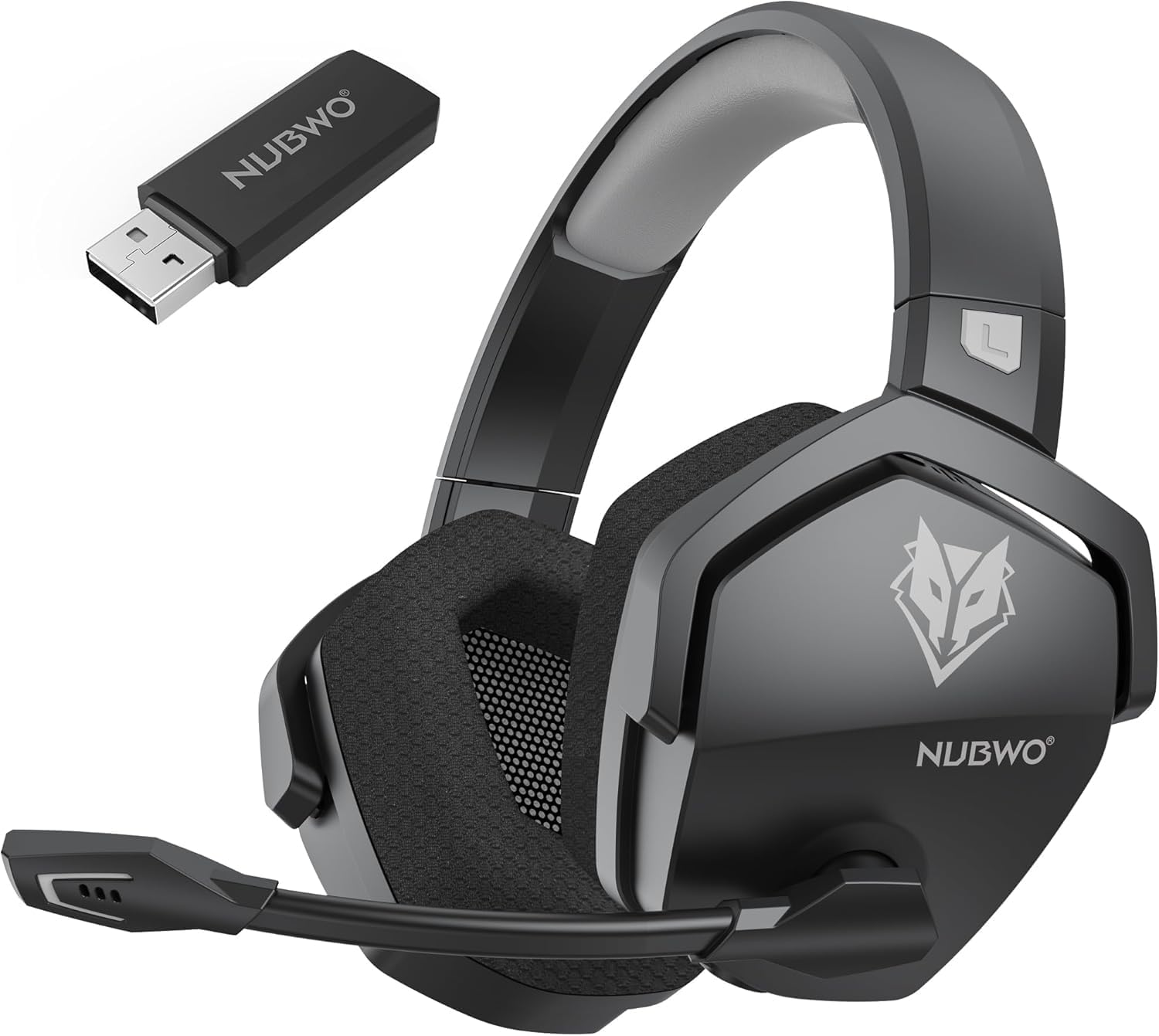 Amazon.com: NUBWO G08 Dual Wireless Gaming Headset with Mic for PS5 ...