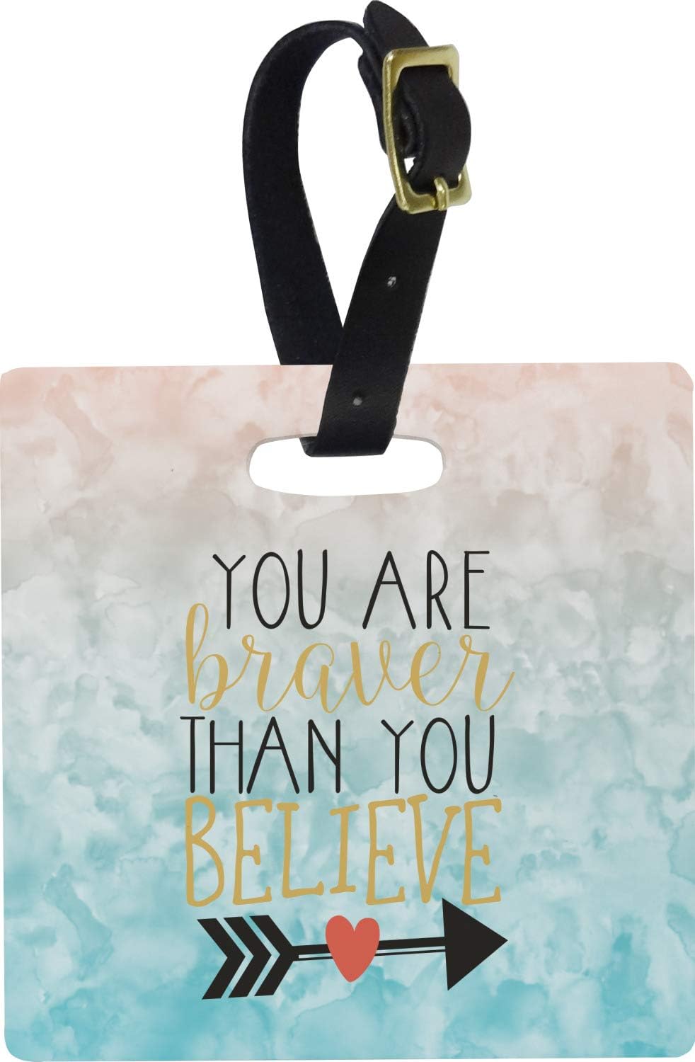 Amazon.com | Personalized Inspirational Quotes Plastic Luggage Tag ...