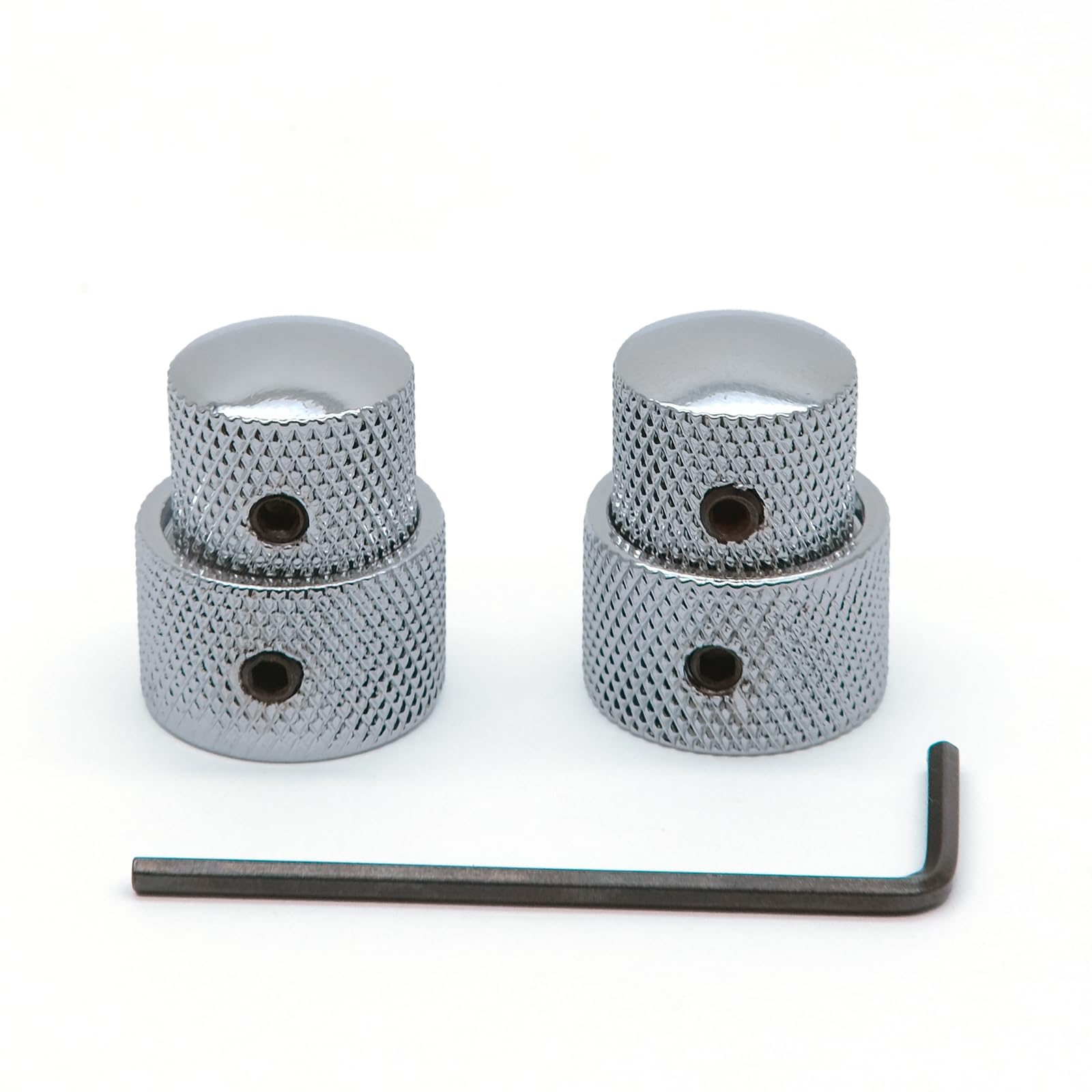 Amazon.com: harpfeas 2PCS Guitar Dual Concentric Stacked Control Knobs ...