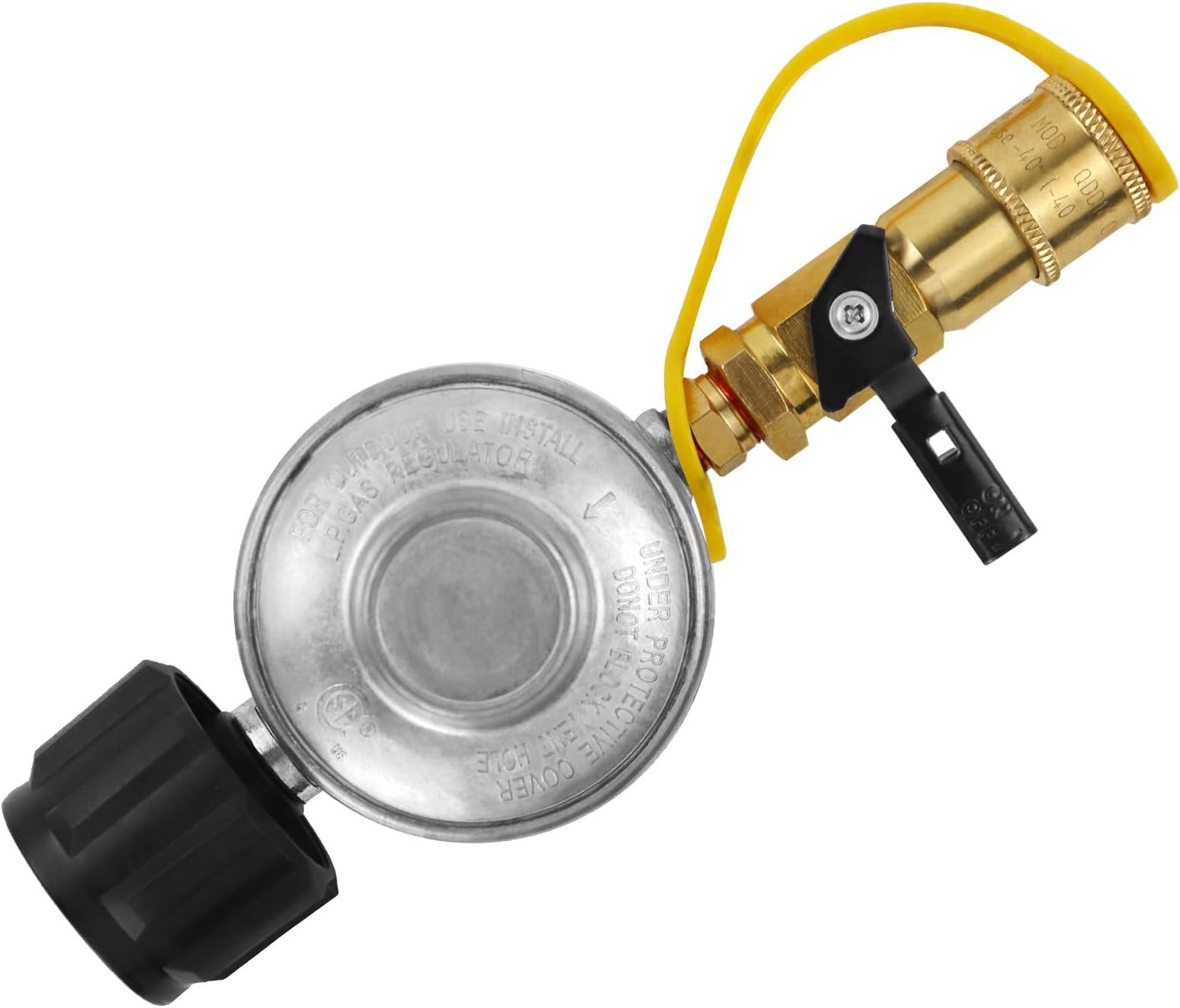 Amazon.com : Yendse Propane Brass Tee 4 Port Adapter Kit with 5FT and ...