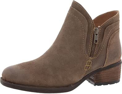 Amazon.com | BORN Womens Malta II Zipper Suede Booties | Ankle & Bootie