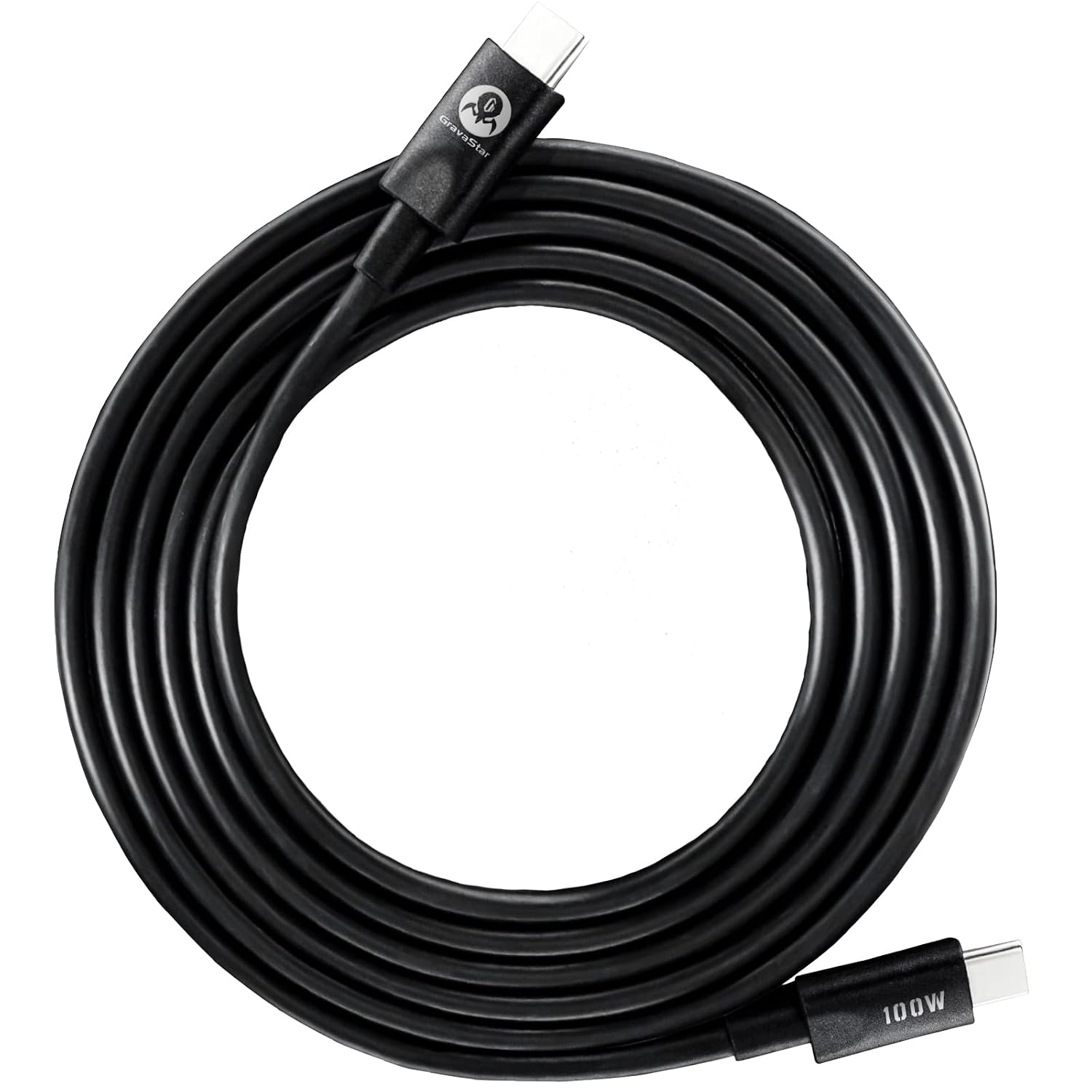 GravaStar Cable USB C a C, 100 W PD 5A Cable Largo 1 Pie, USB-C Nailon ...